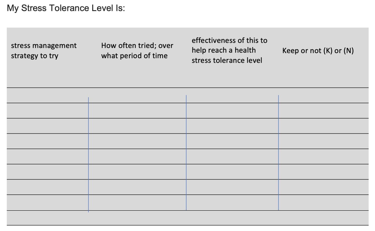 Stress Management Portfolio for Coaches - Personal Trainer ...